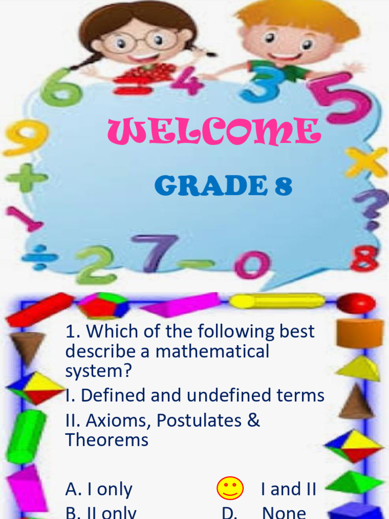 Grade 8 Geometry Concepts and Problems | PDF | Euclid | Elementary Geometry