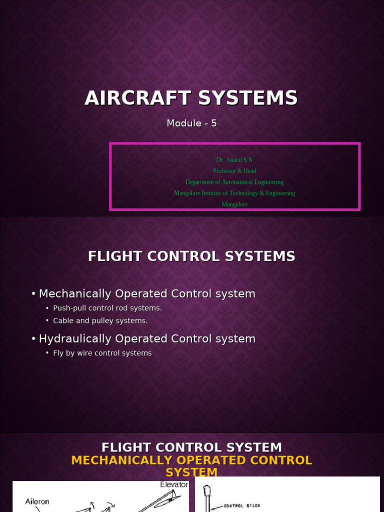 Aircraft Flight Control and Hydraulic Systems | PDF | Aerospace ...