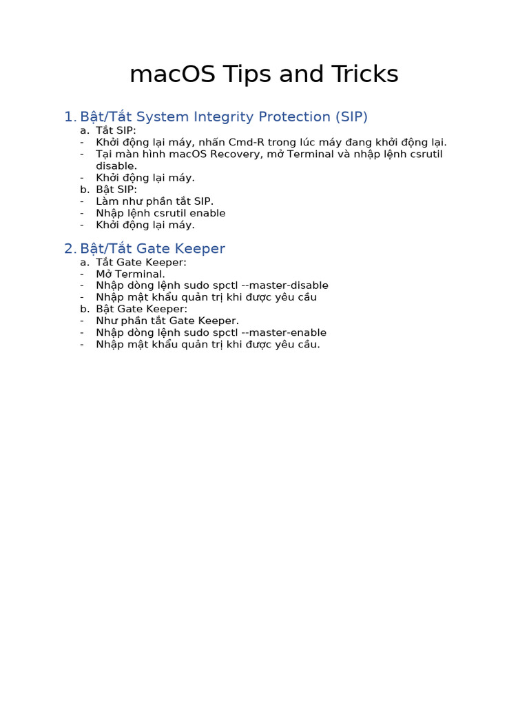 MacOS Tips and Tricks | PDF