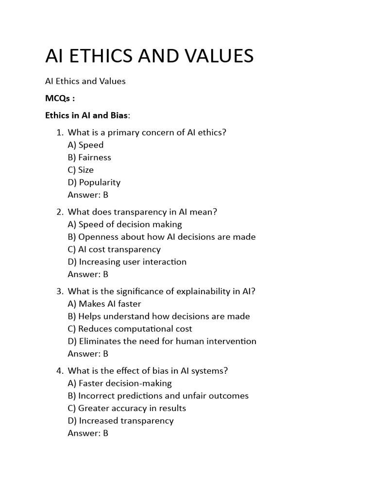 AI ETHICS AND VALUE | PDF | Artificial Intelligence | Intelligence (AI) & Semantics