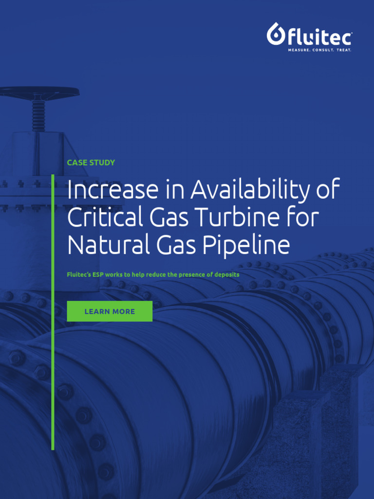 Fluitec Case Study ESP Natural Gas Pipeline Solar Gas Turbine USA | PDF