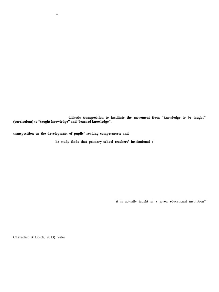 From Curriculum To Classroom: Teachers' Institutional Knowledge in ...