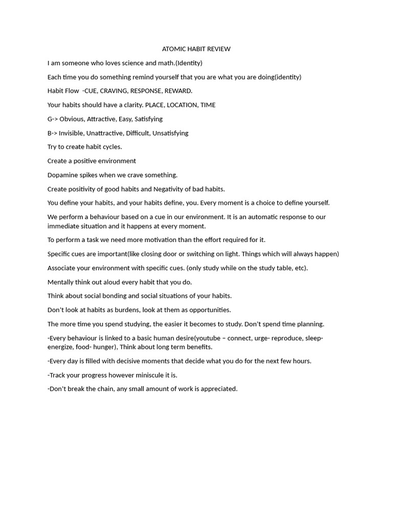 Excuses list | PDF | Habits | Motivation