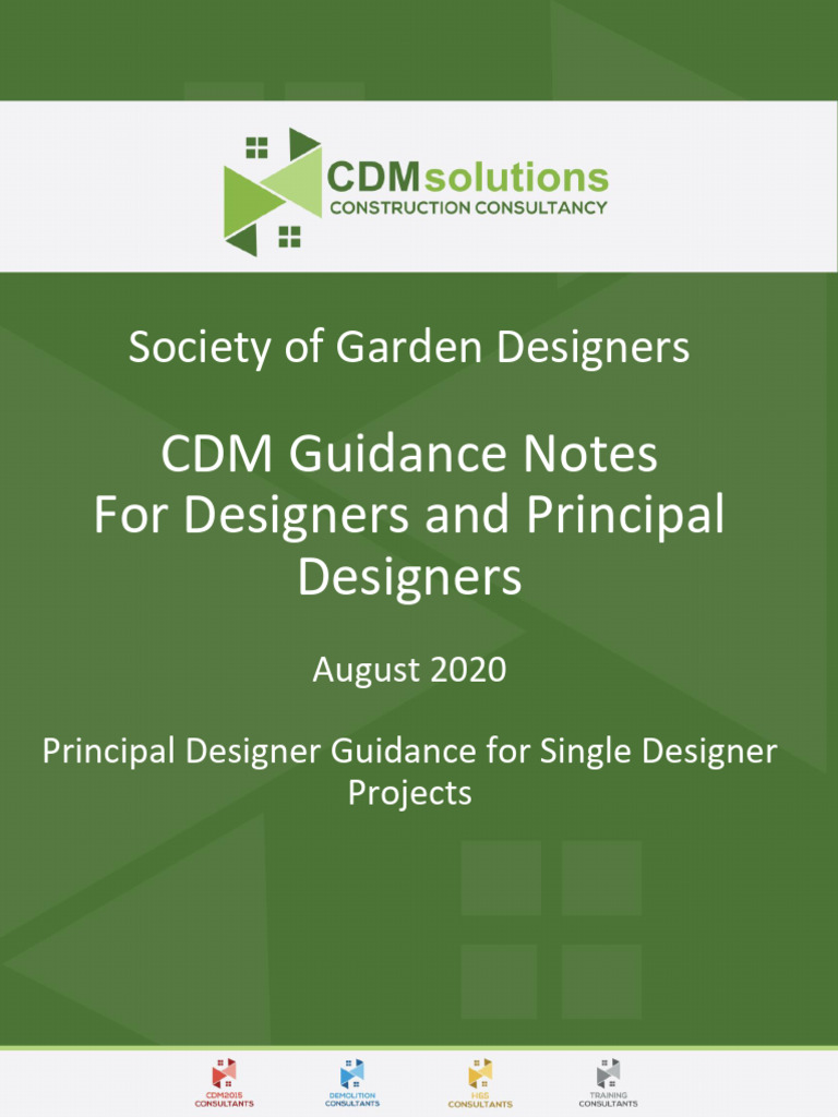 Principal Designer Duties in CDM 2015 | PDF