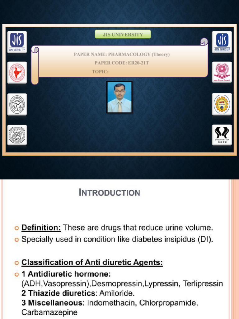 Anti-Diuretics PDF Notes | PDF