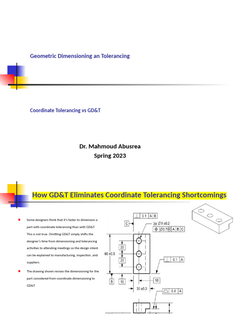 LO2-b Coordinate Tolerancing Vs GD&T Part 2 | PDF | Engineering Tolerance | Geometric Measurement