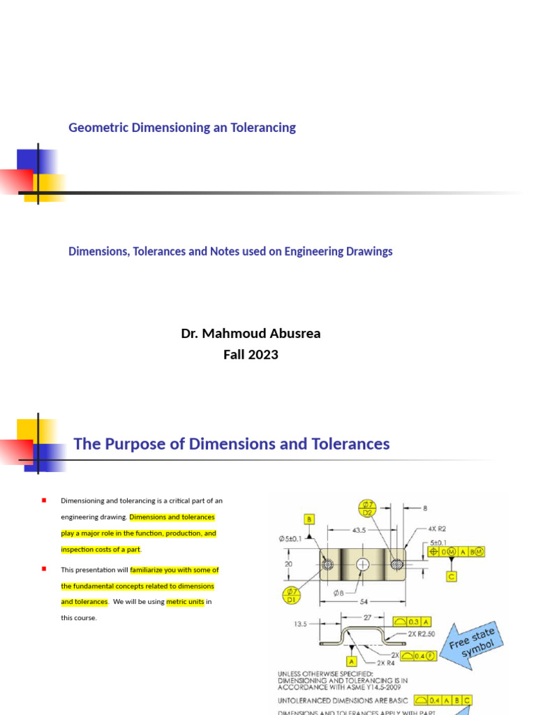 LO1-b Dimensions, Tolerances and Notes | PDF | Engineering Tolerance ...