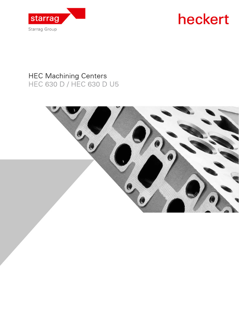 HEC Machining Centers: HEC 630 D / HEC 630 D U5 | PDF | Machining ...