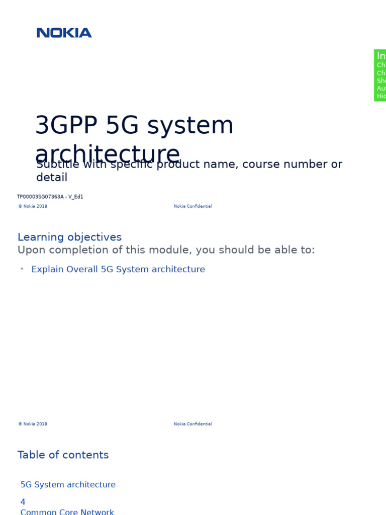 S02M03 TP00003SG07363AV Ed1 3GPP 5G System Architecture | PDF | Ip Multimedia Subsystem ...