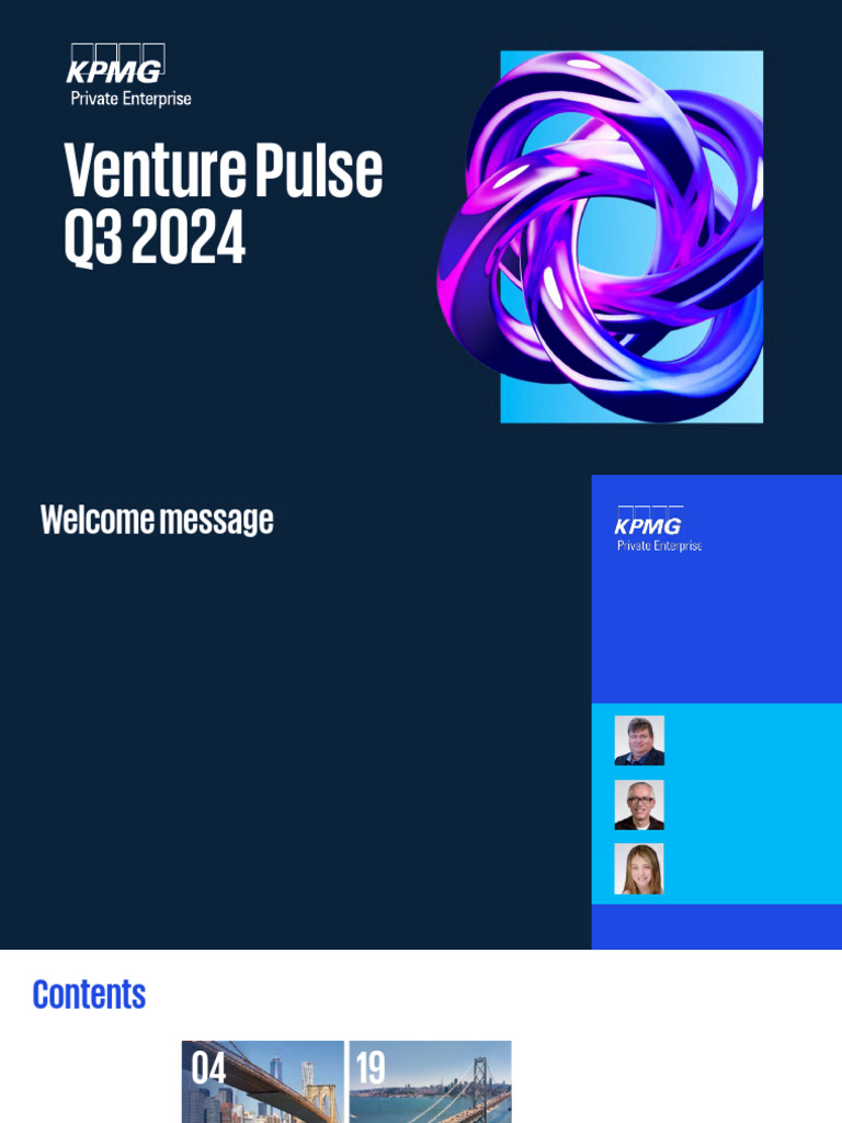 venture-pulse-q3-2024 | PDF | Venture Capital | Corporate Finance