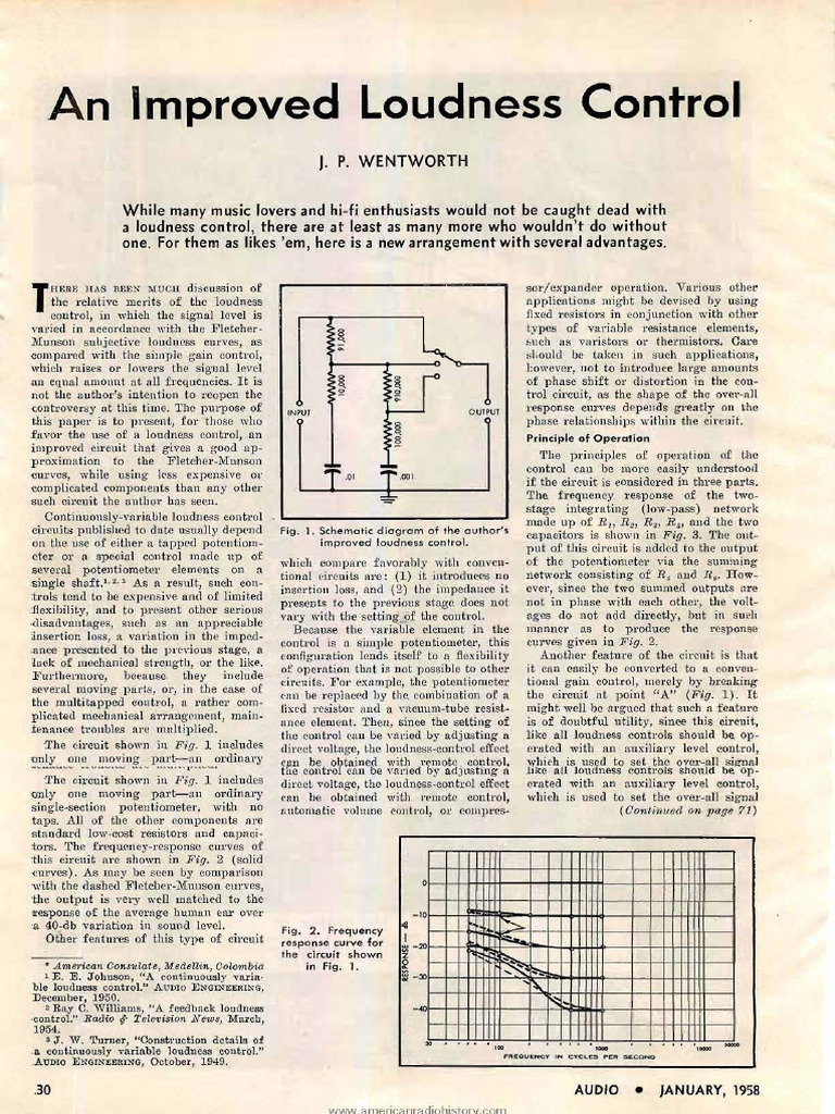 An Improved Loudness Control | PDF
