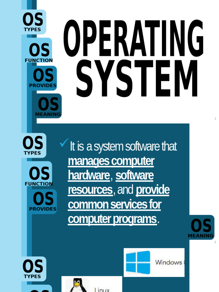 Quarter 1 Lesson 9 Operating System | PDF | Operating System | Embedded System