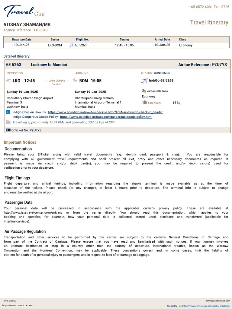 Atishay Shaman MR 1585878 | PDF | Airport