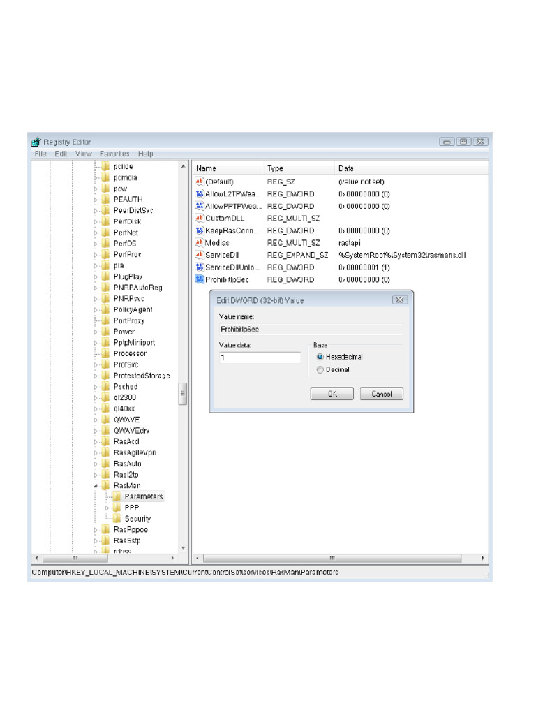 Configure L2TP VPN on Windows | PDF