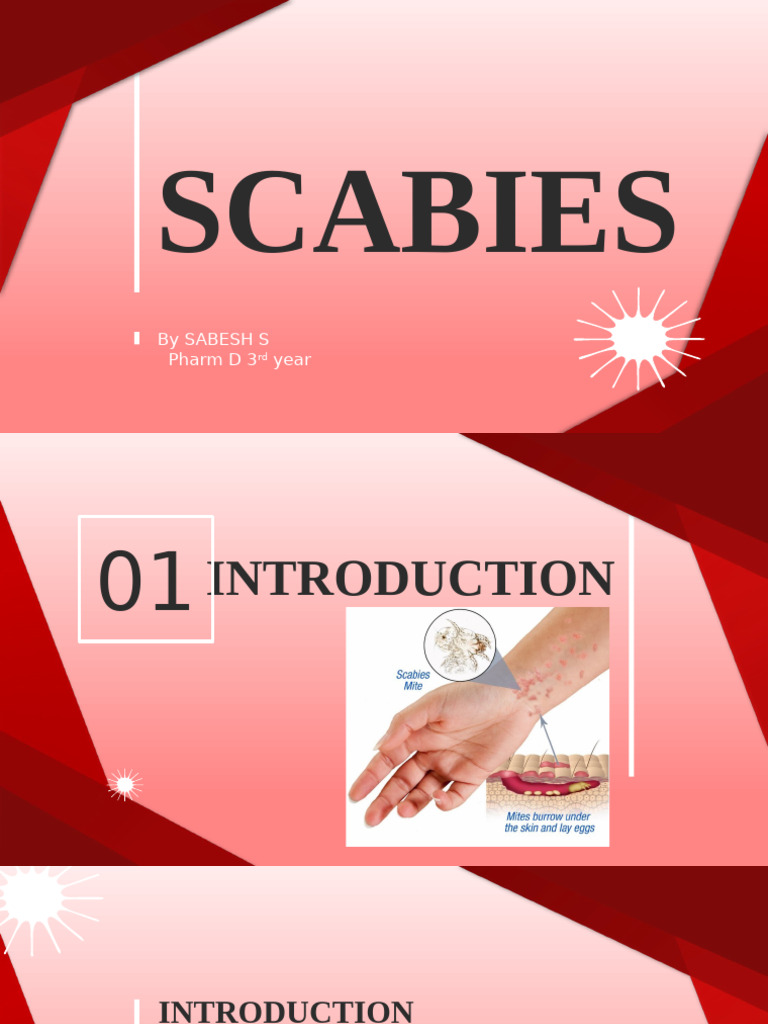 Scabies Presentation and Epidemiology | PDF | Dermatitis | Medical ...