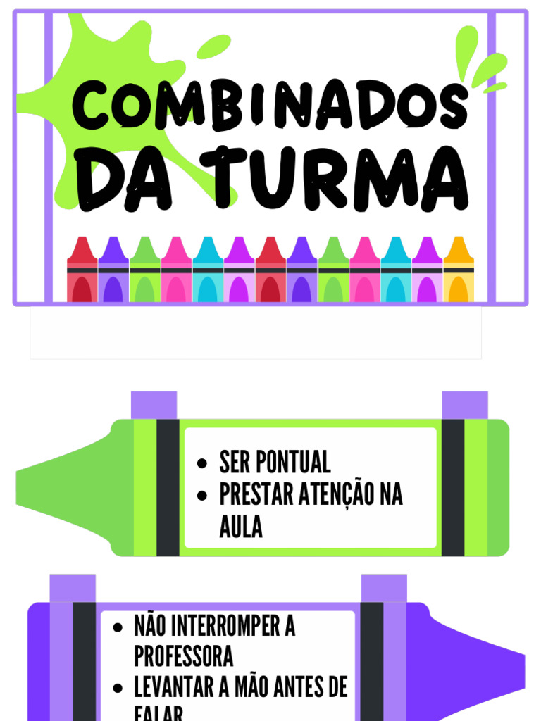 Combinados Da Turma PDF | PDF