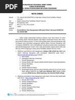 Surat Pemutakhiran Data Simasten | PDF