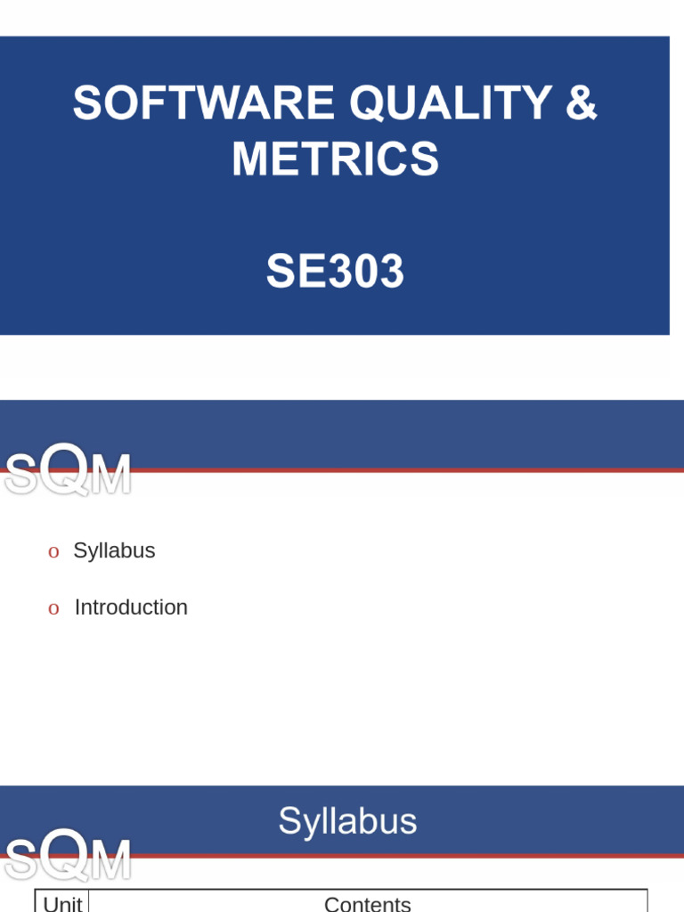 Software Quality SQM20231-unlocked | PDF | Software Quality | Software