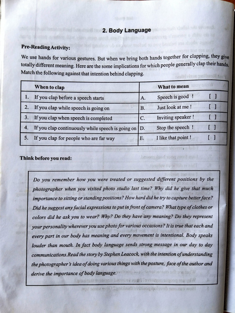 Interpersonal and Non-verbal Communication | PDF | Nonverbal Communication | Body Language