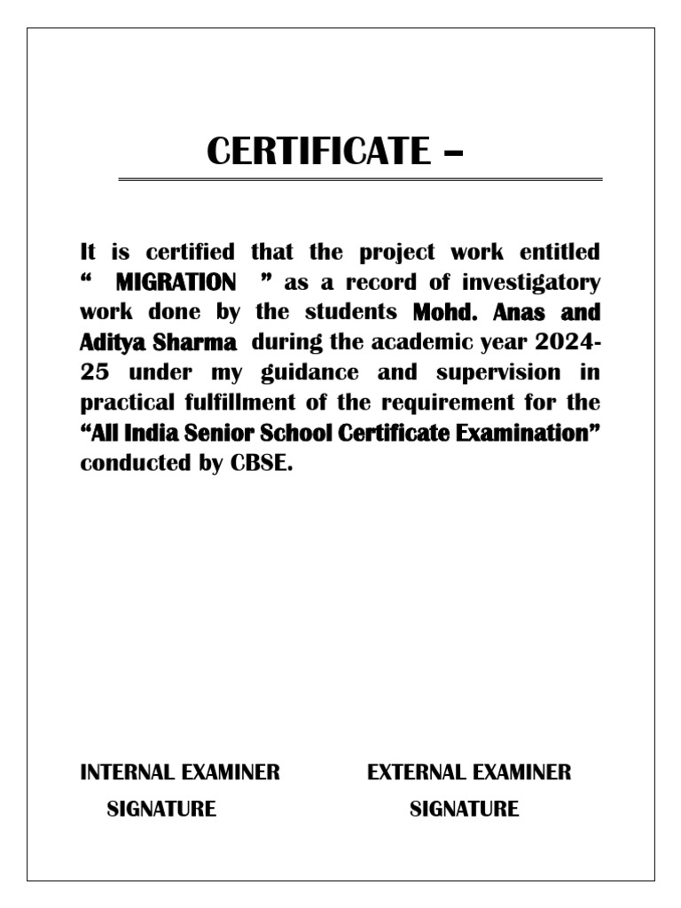 Certificate - : Internal Examiner External Examiner Signature Signature ...