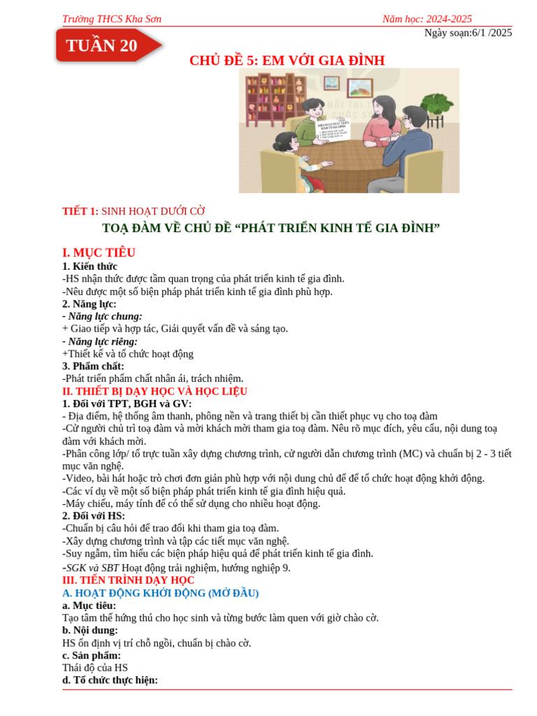 HĐTN 9-Tuan 20 Binh | PDF