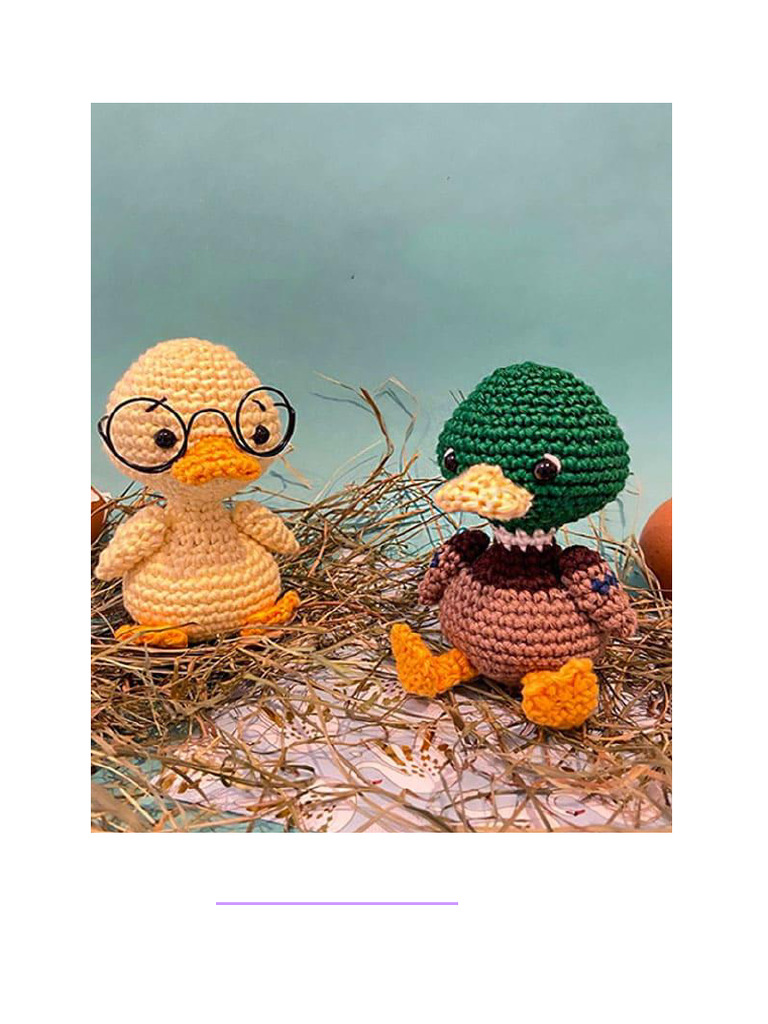 Pato Verde | PDF | Amigurumi | Tejidos Figurados