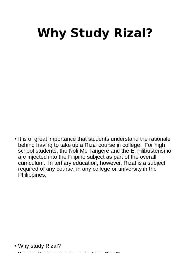 Rizal Week 1 Topic 3 Why Studyy Rizal | PDF