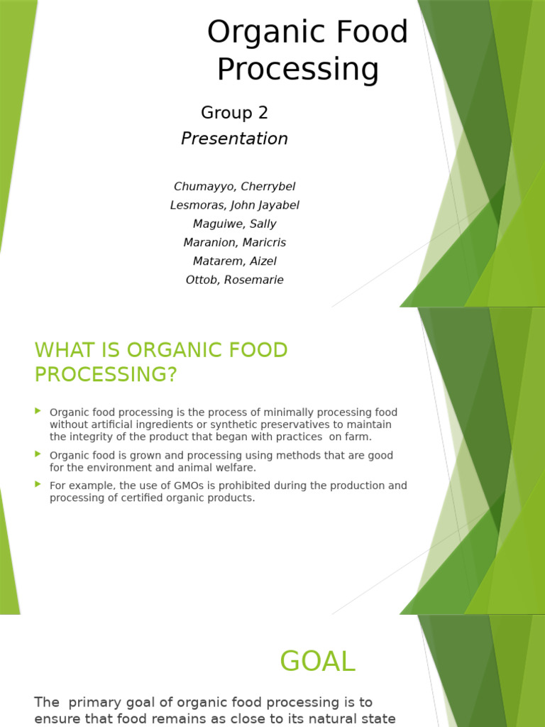 Organic-Food-Processing | PDF