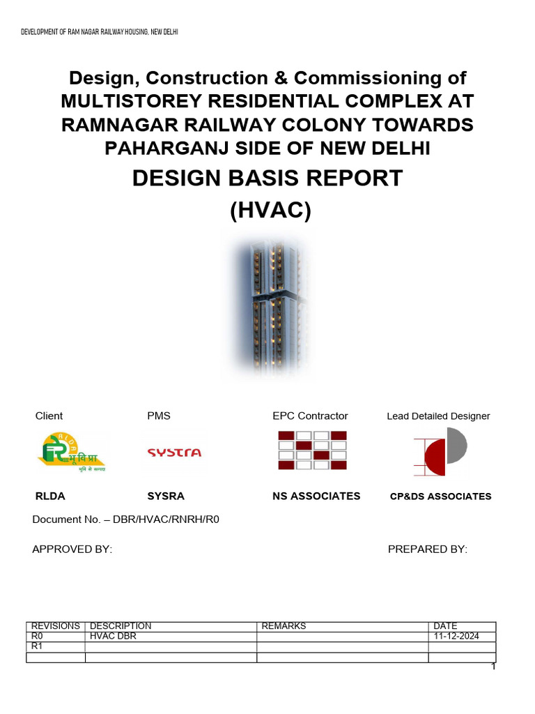 HVAC DBR_RAMNAGAR-NDLS | PDF | Duct (Flow) | Ventilation (Architecture)