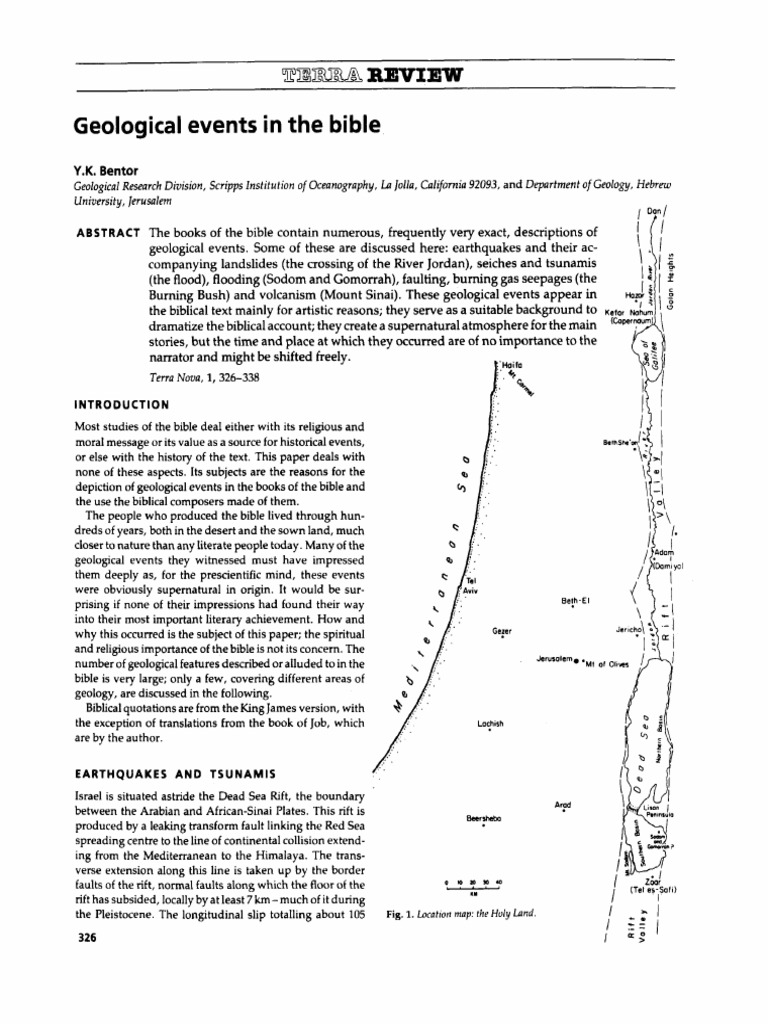 Geological Events in the Bible Explained | PDF | Dead Sea | Sumer