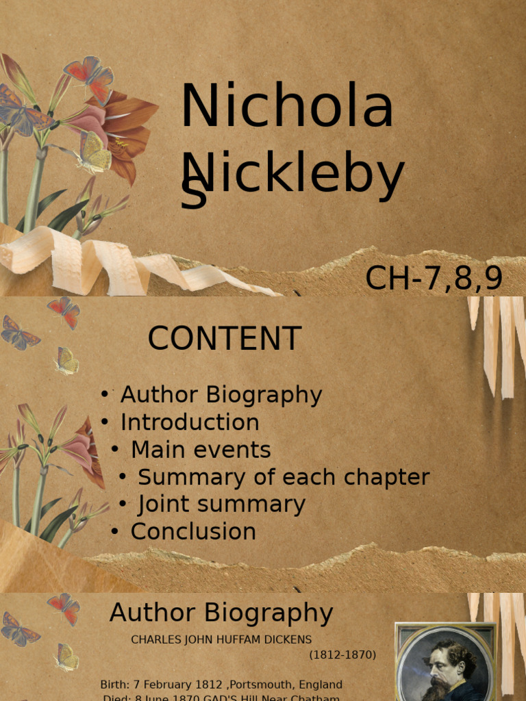 Nicholas | PDF | Nicholas Nickleby