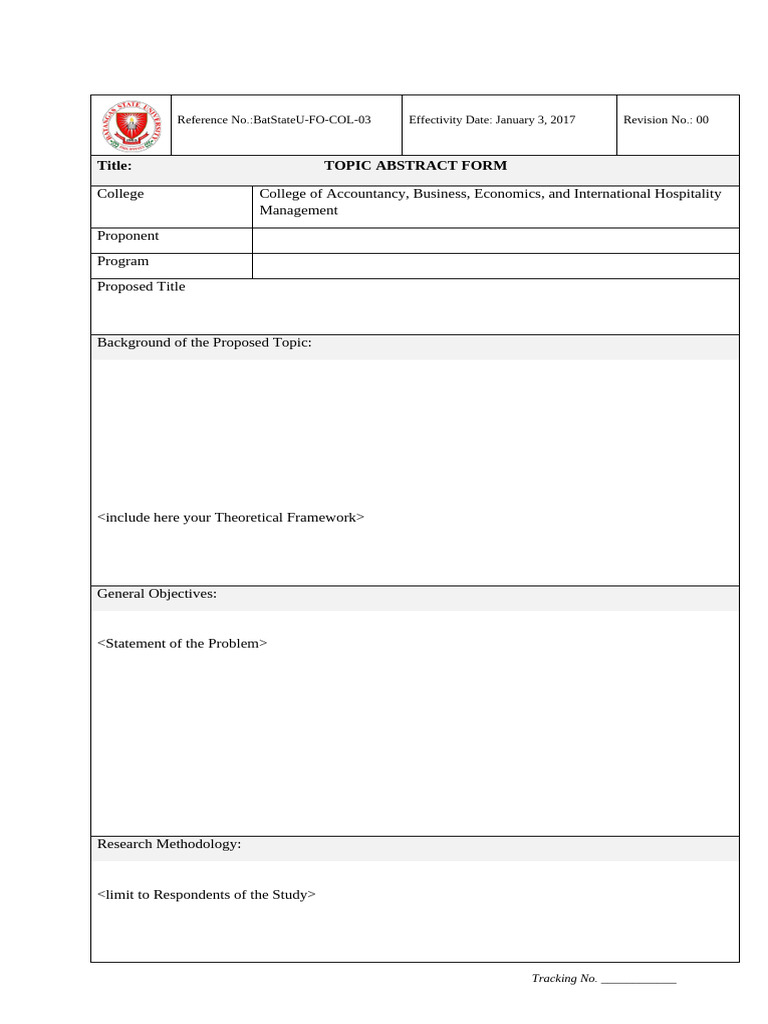 Bsu - Taf Sample | PDF