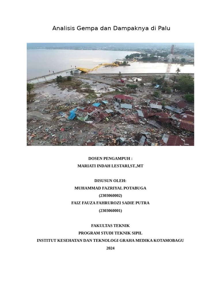 Analisis Gempa Dan Dampaknya Di Palu | PDF