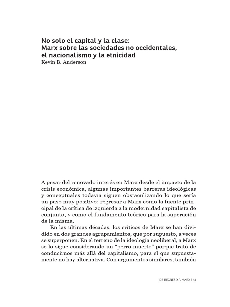 Marcello Musto de Regreso A Marx. Nuevas Lecturas y Vigencia en El ...