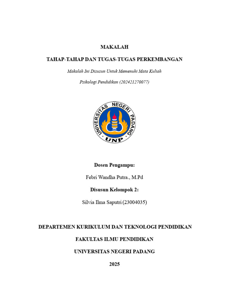 Makalah Kelompok 2 Psikologi Pendidikan, Sesi 077 | PDF
