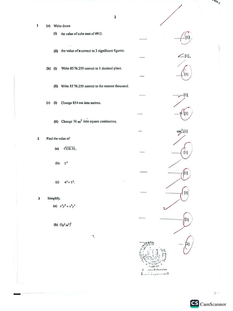 Y9 Math P2 Unsolved | PDF