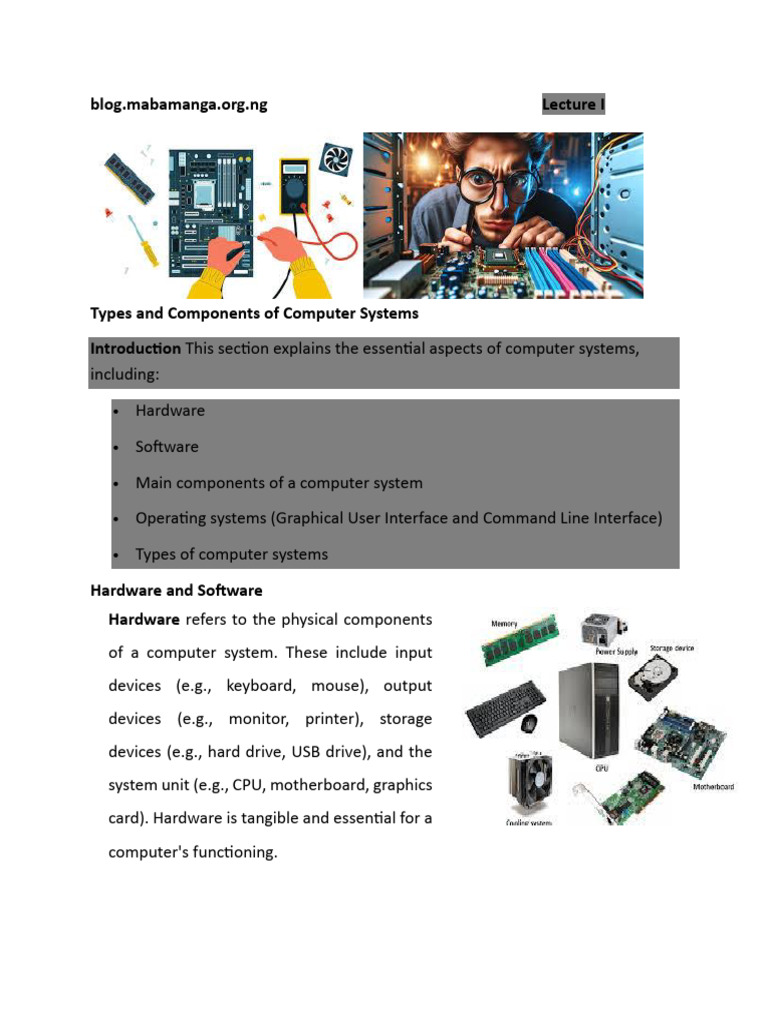 Computer Hardware Troubleshooting and Maintenance | PDF | Operating System | Computer Hardware