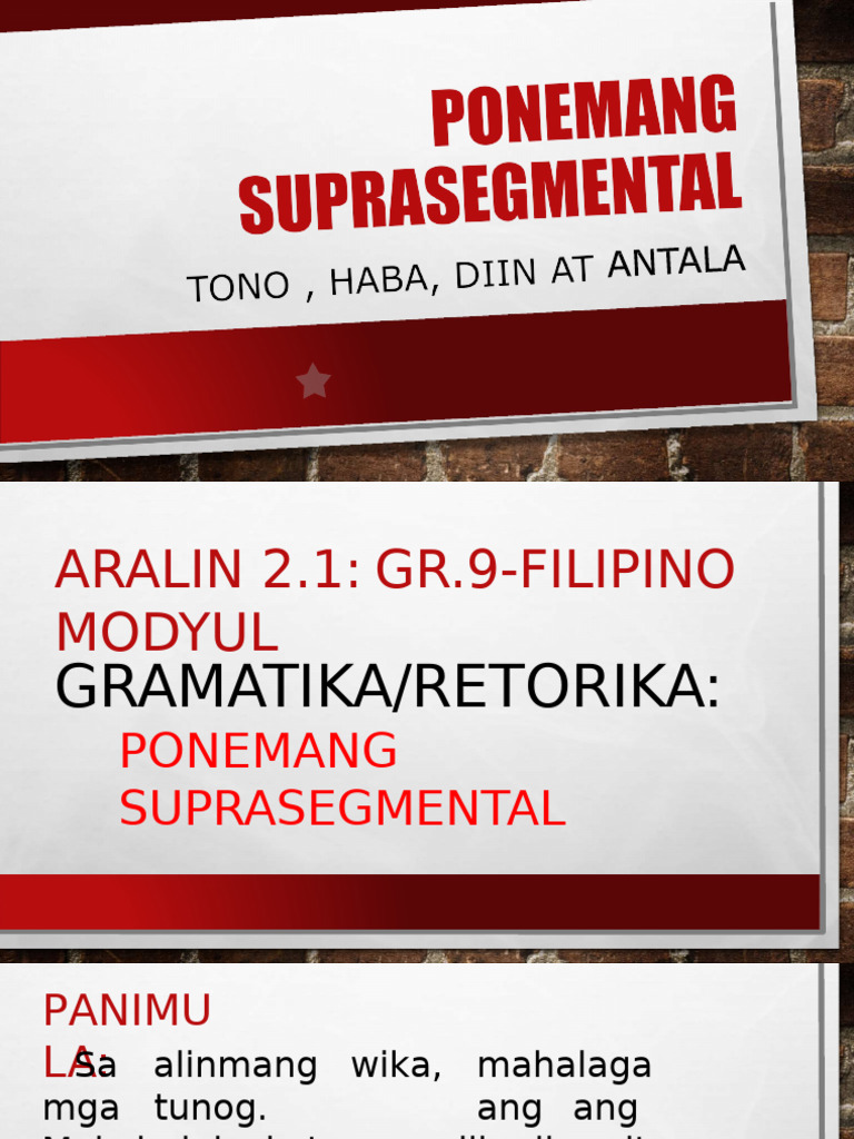 Ponemang Suprasegmental | PDF