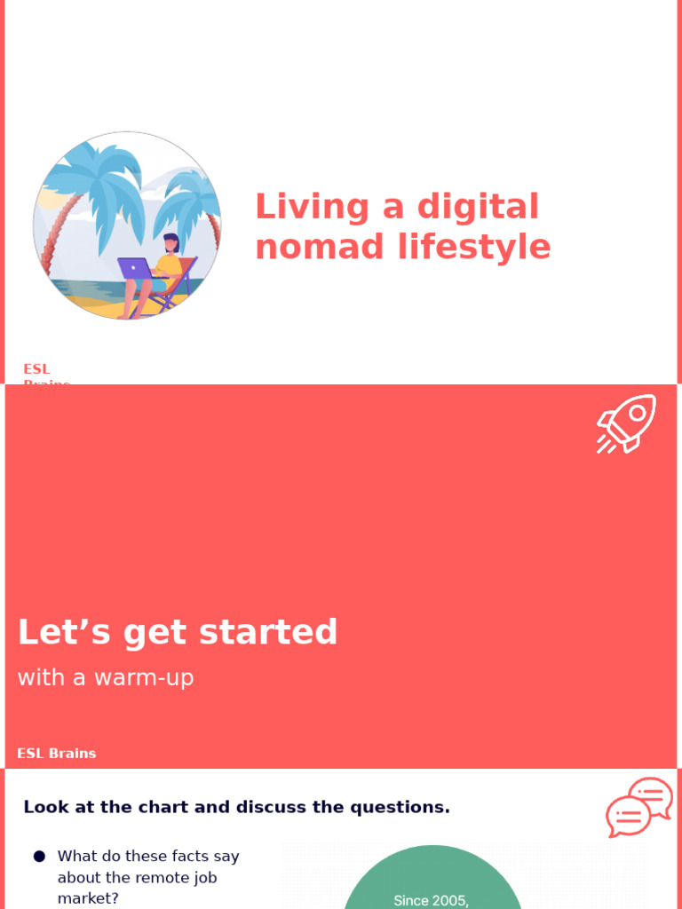 ESL Brains - Living a Digital Nomad Lifestyle | PDF