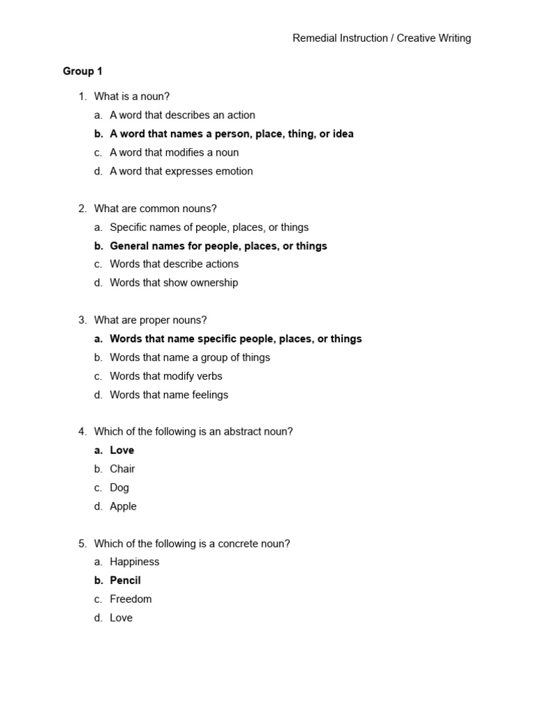 Remedial Instruction Preliminary Reviewer | PDF | Pronoun | Verb