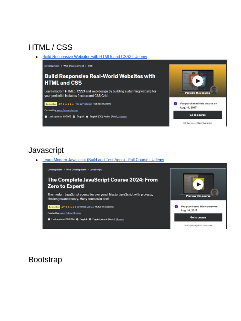 Tech Learning Path - LSS | PDF