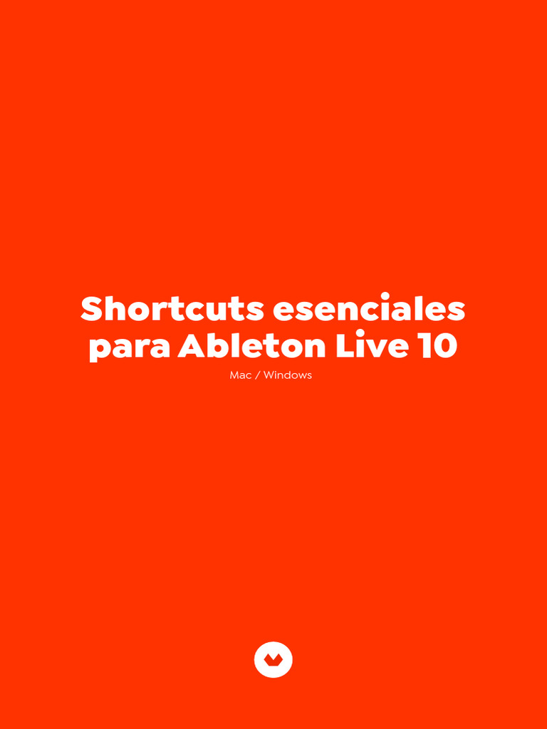 Shortcuts Esenciales para Ableton Live 10 | PDF | Ventana (informática ...