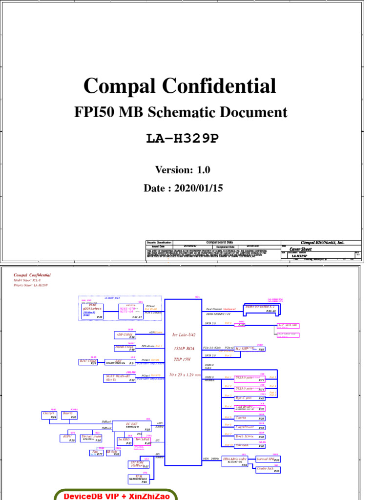 HP 250 G8 Compal FPI50 LA-H329P r1.0 | PDF | Computer Architecture | Computing