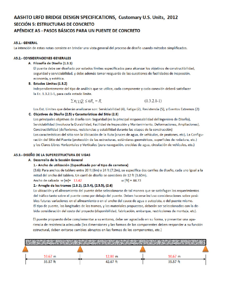 EJEMPLO PUENTE VIGAS T | PDF