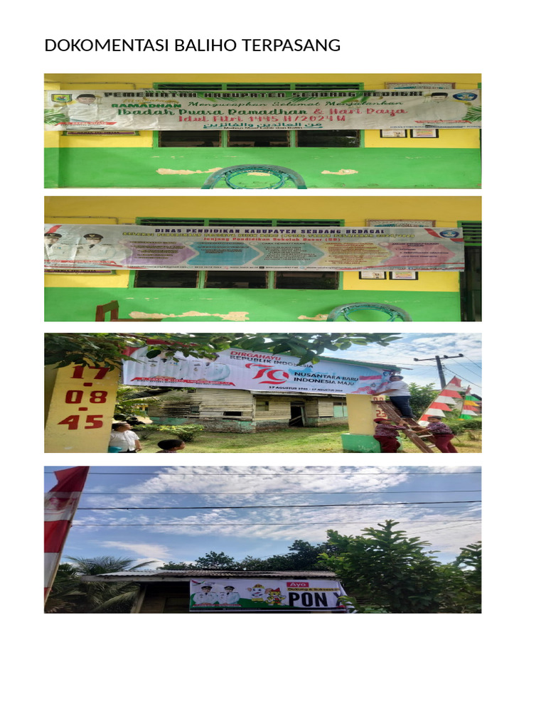 Dokomentasi Baliho Terpasang | PDF