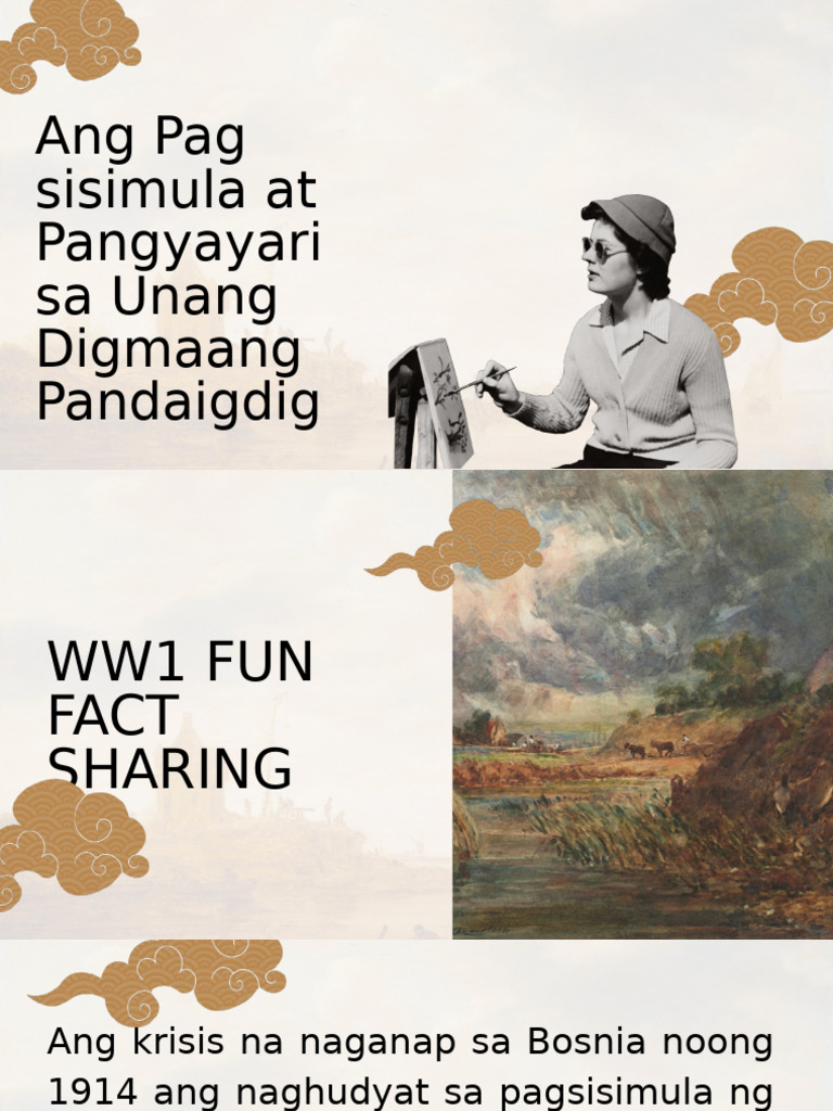 Ang Pag Sisimula at Pangyayari Sa Unang Digmaang Pandaigdig | PDF