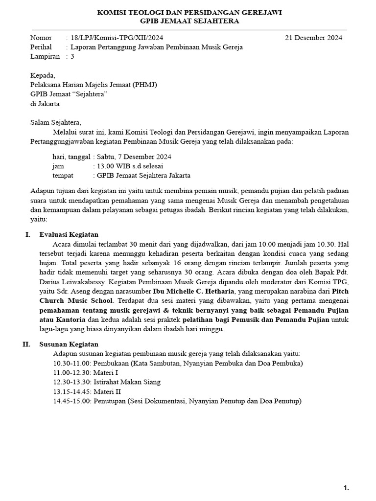 18. LPJ Pembinaan Muger - Google Dokumen | PDF