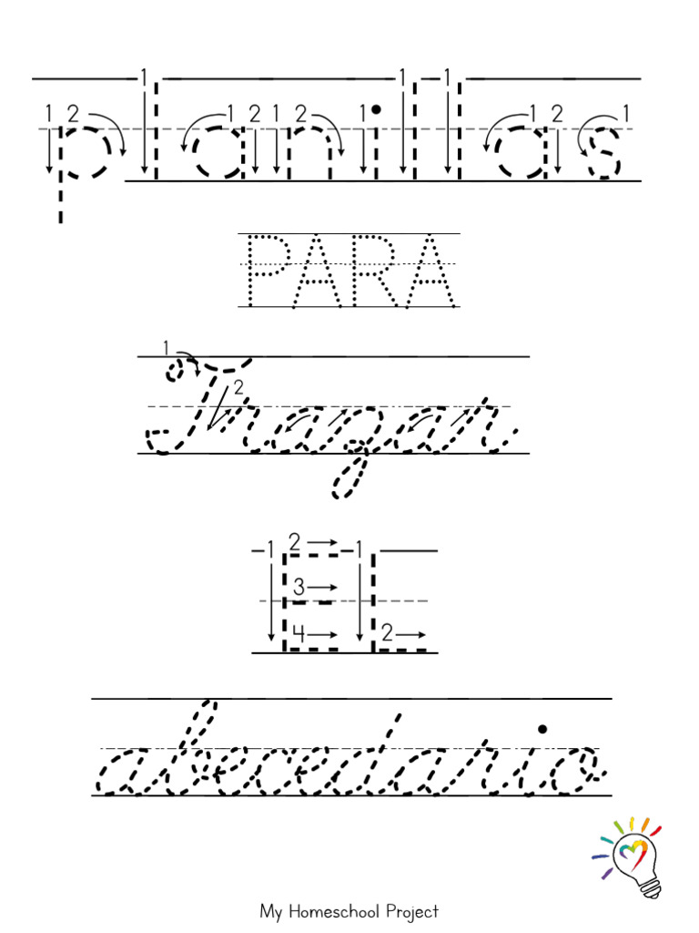 Plantillas para trazar el ABC | PDF