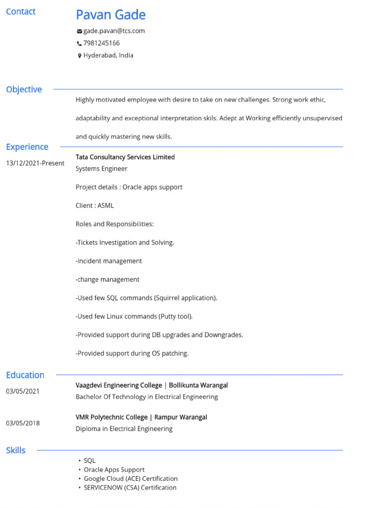 Pavan Resume - 3 | PDF