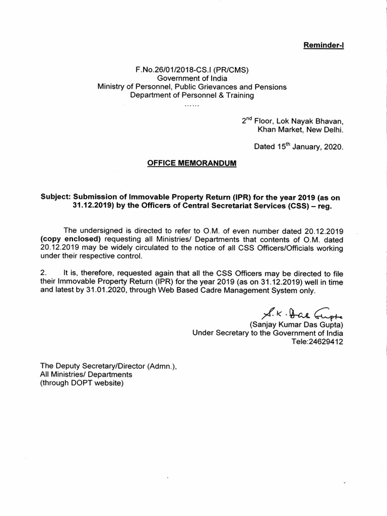 2019 Immovable Property Return Submission | PDF | Pension | Public ...